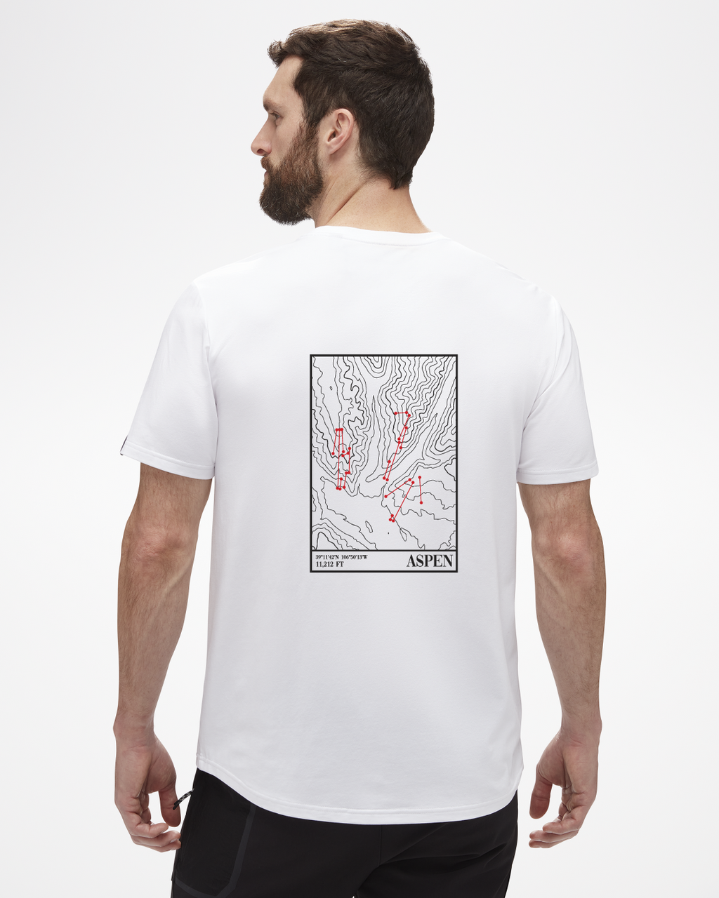 Aspen Topo Map Tee | Aspen Collection Premium Apparel